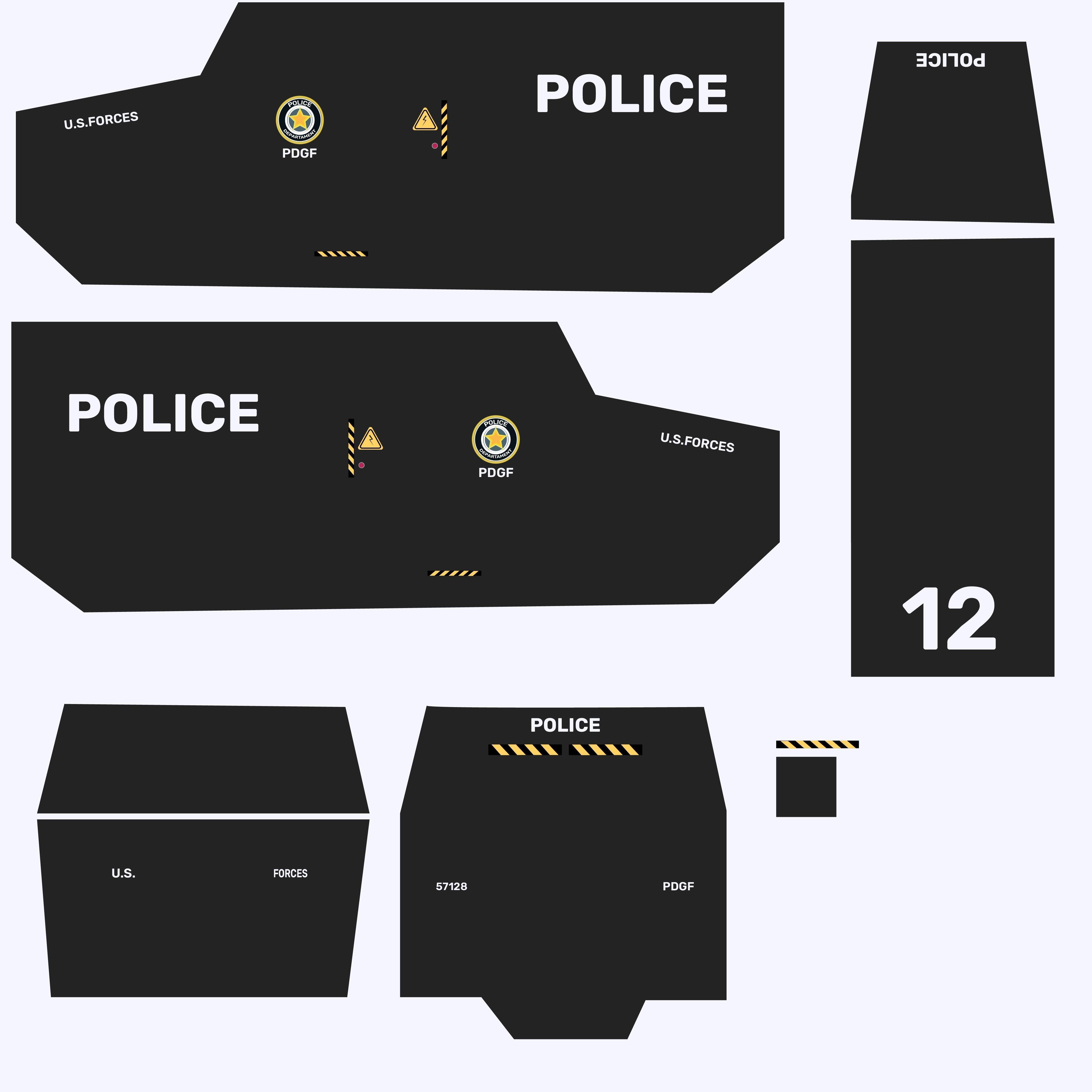 SWAT Truck Low-poly 3D Model 3D model rigged | CGTrader