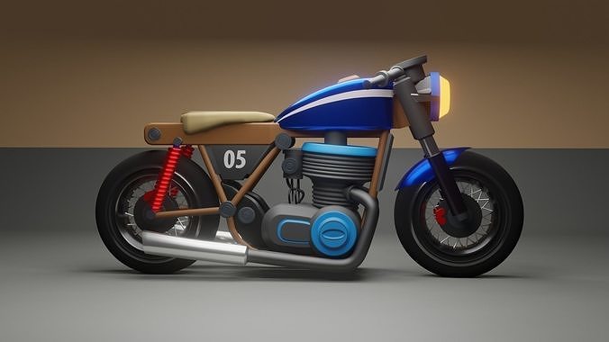 Cafe Racer Motorcycle 3D model | CGTrader
