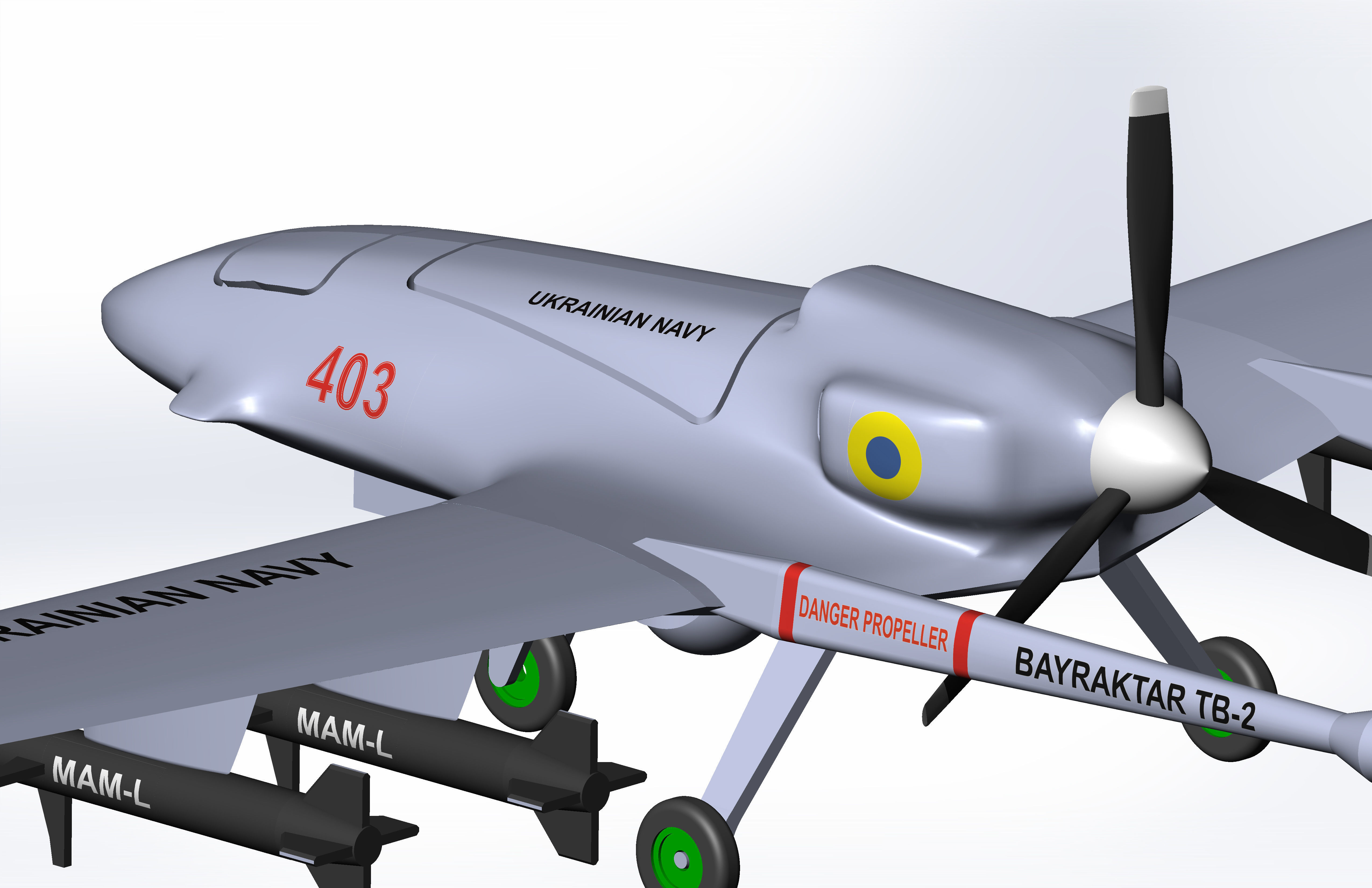Bayraktar TB2 for 3d print 3D model 3D printable | CGTrader Bayraktar TB2 for 3d print 3D model 3D printable | CGTrader