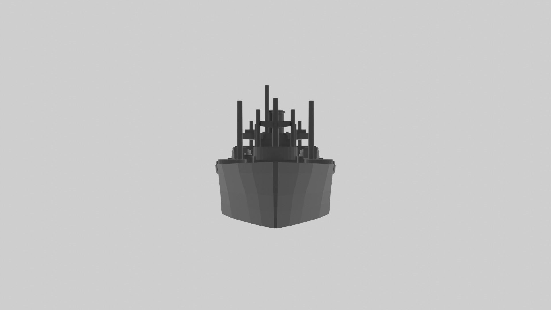 USS Haskell - Model for small scale printing free 3D model 3D printable | CGTrader