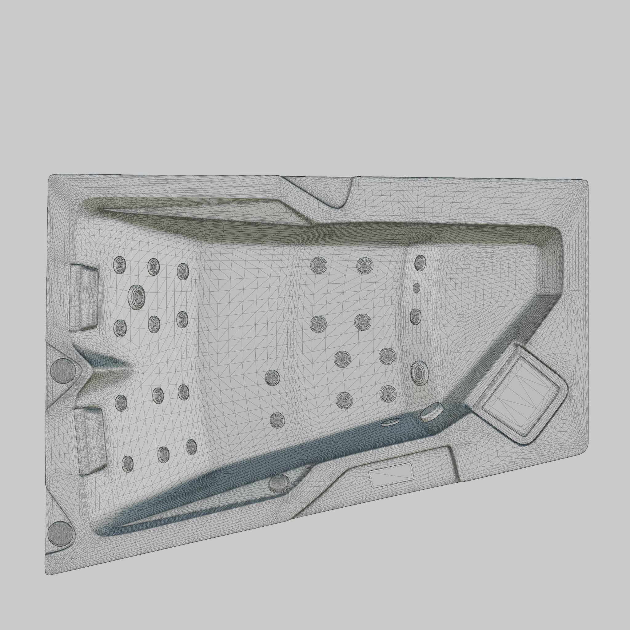 3D model 3D model of Hot Tub Jacuzzi MSPA Hemsedal VR / AR / low-poly ...