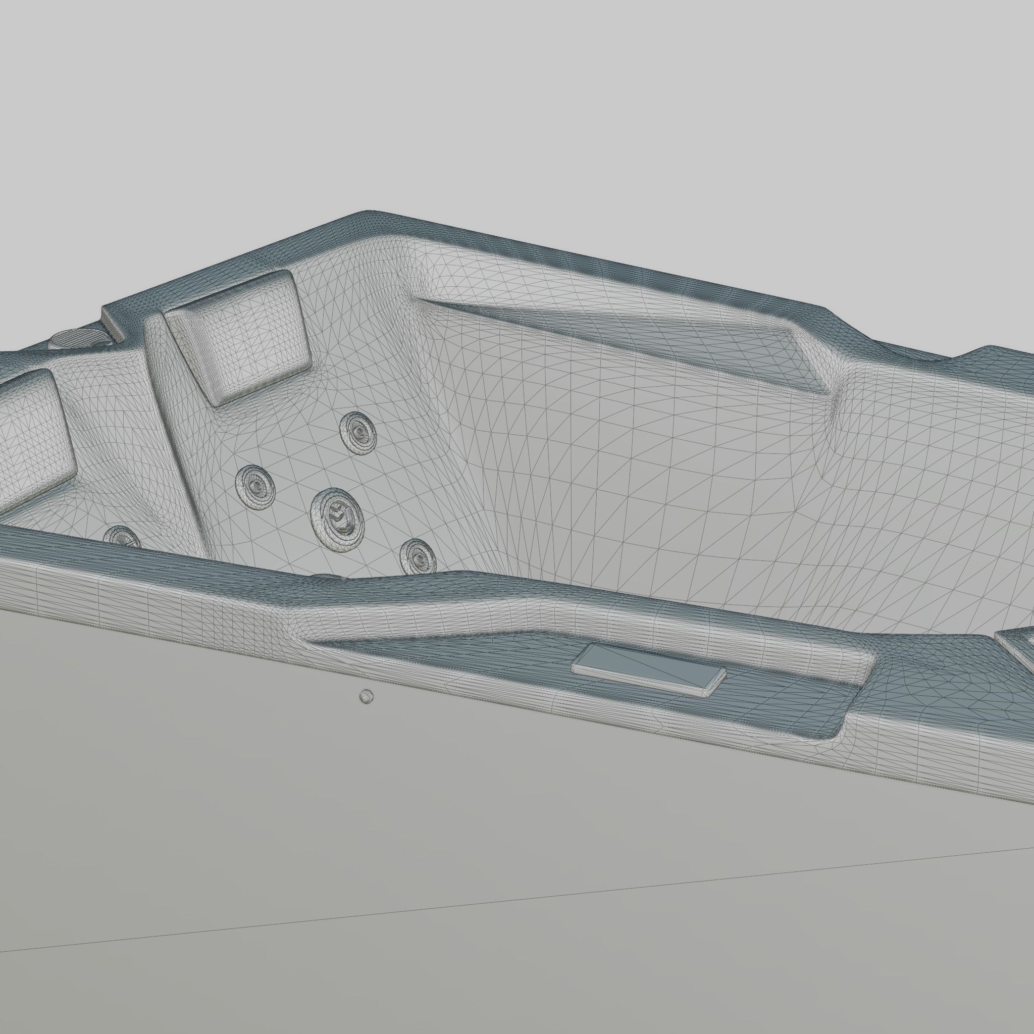 3D model 3D model of Hot Tub Jacuzzi MSPA Hemsedal VR / AR / low-poly ...
