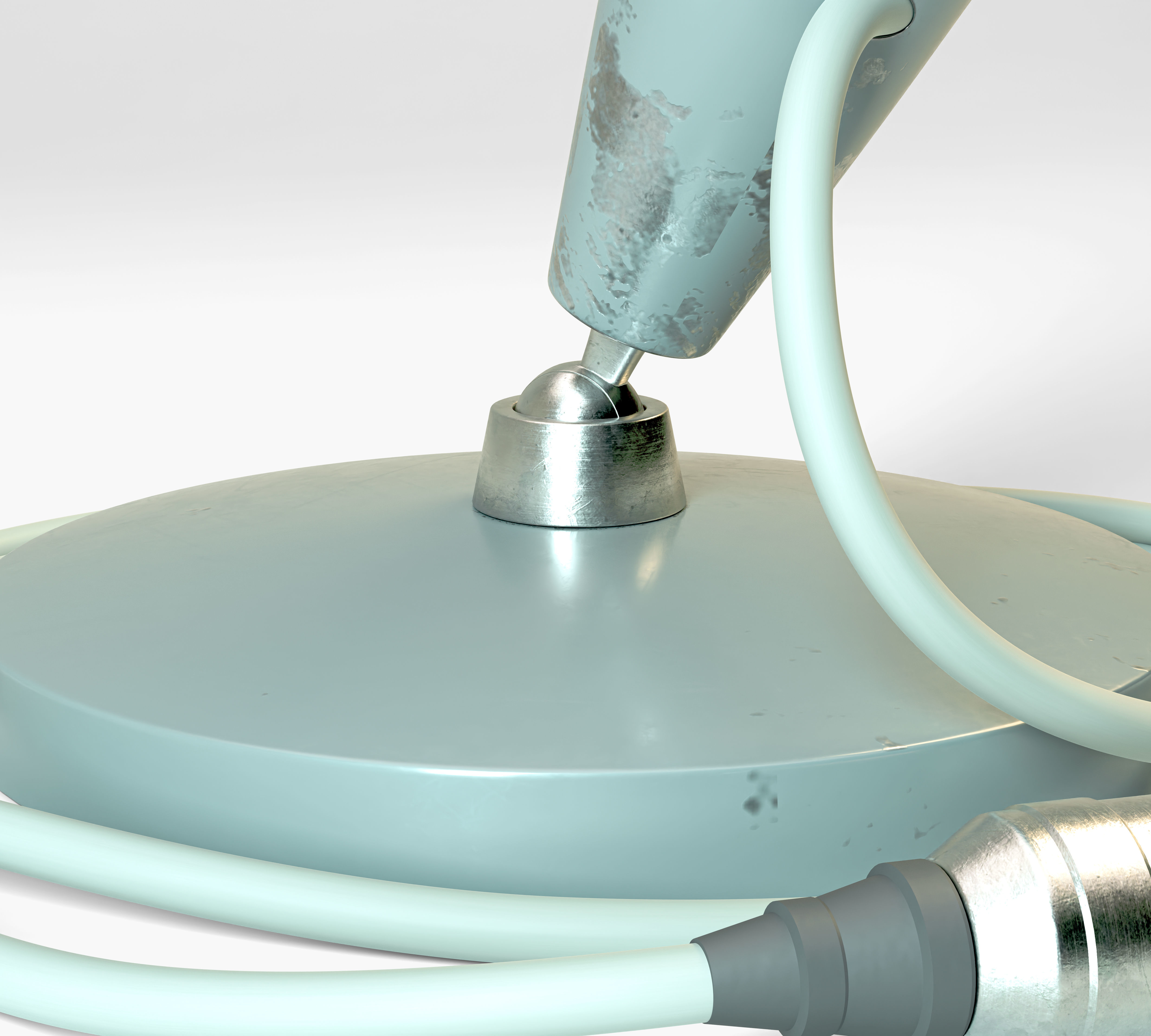 Vintage Japanese Desk Microphone 3D model | CGTrader