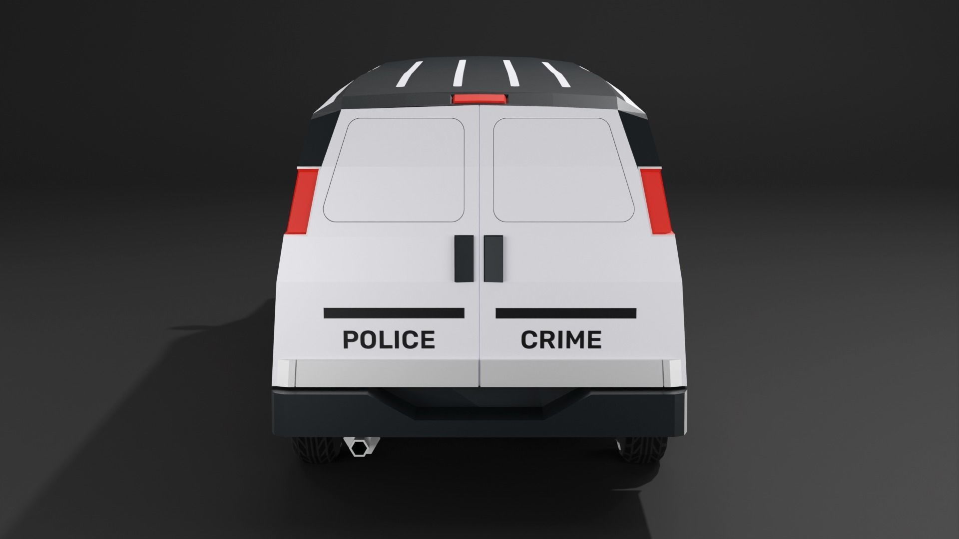 Police Crime Investigation Van Low-poly 3D Model 3D model rigged | CGTrader