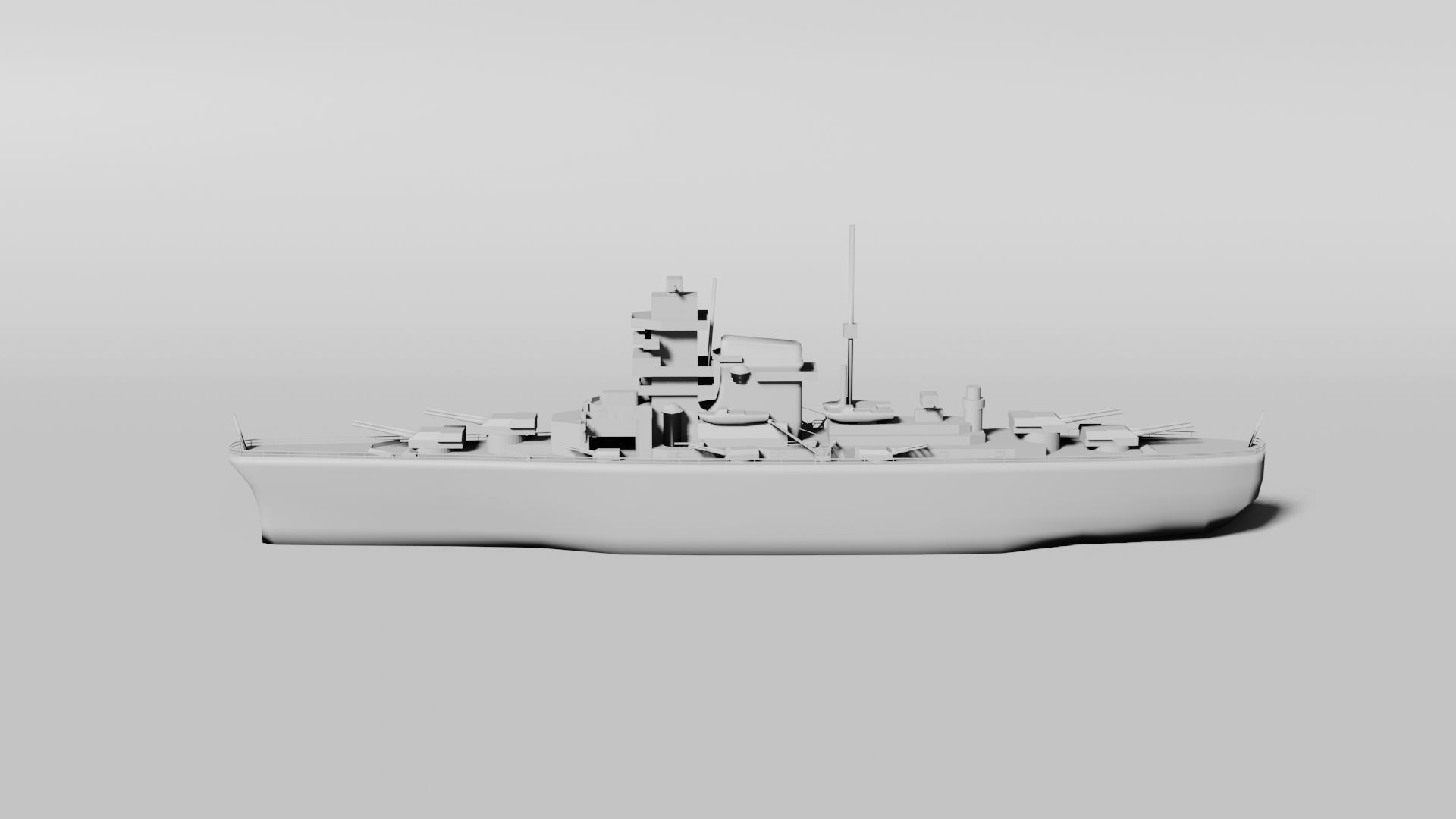 Historical German WW2 battleship 3D model | CGTrader