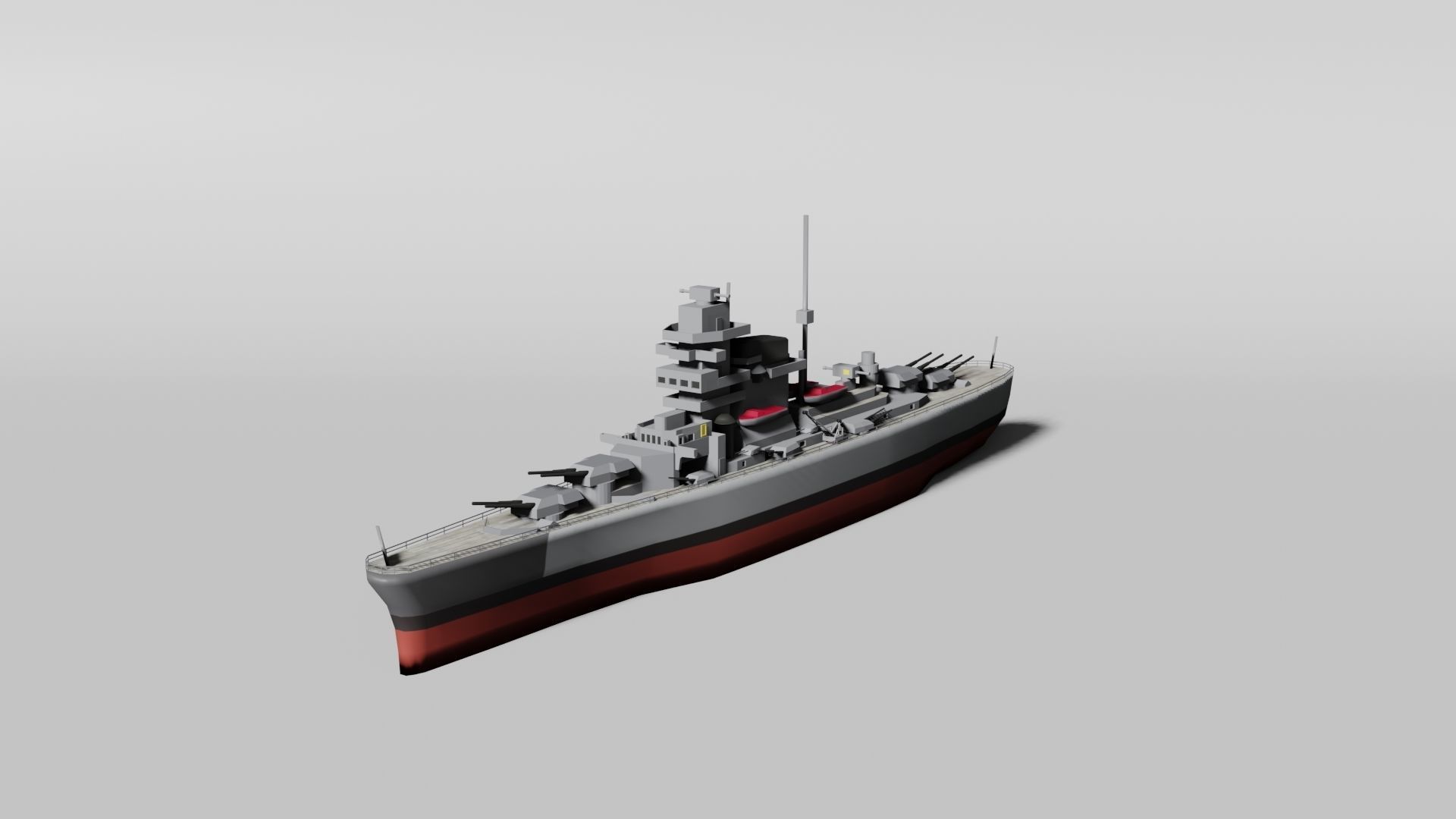 Historical German WW2 battleship 3D model | CGTrader
