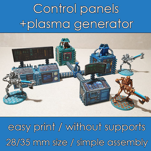 Control panels with plasma generator 3D model | CGTrader