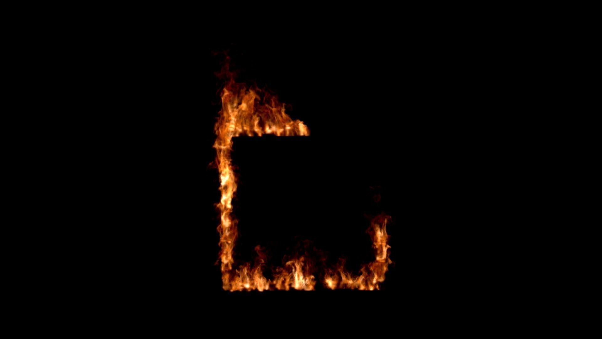 Fire combastion burn window 3D model animated | CGTrader