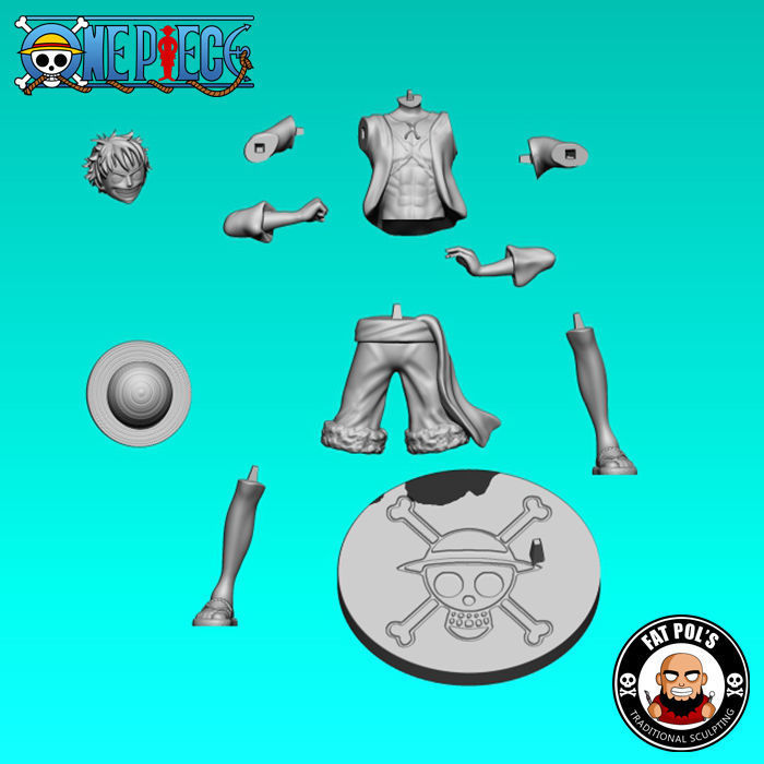 Luffy - One piece 3D model 3D printable | CGTrader