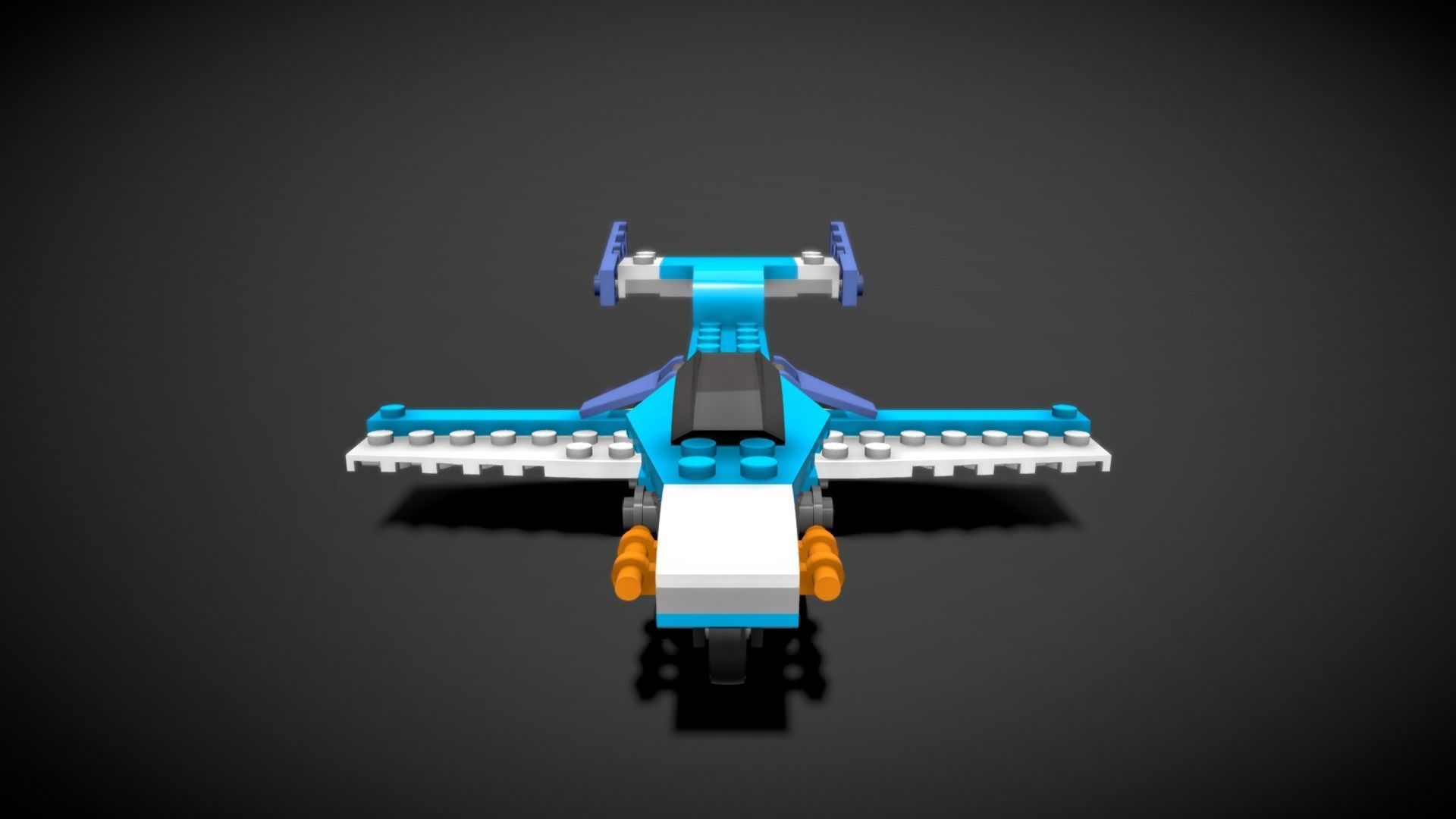 Lego Propeller Plane 3D model | CGTrader