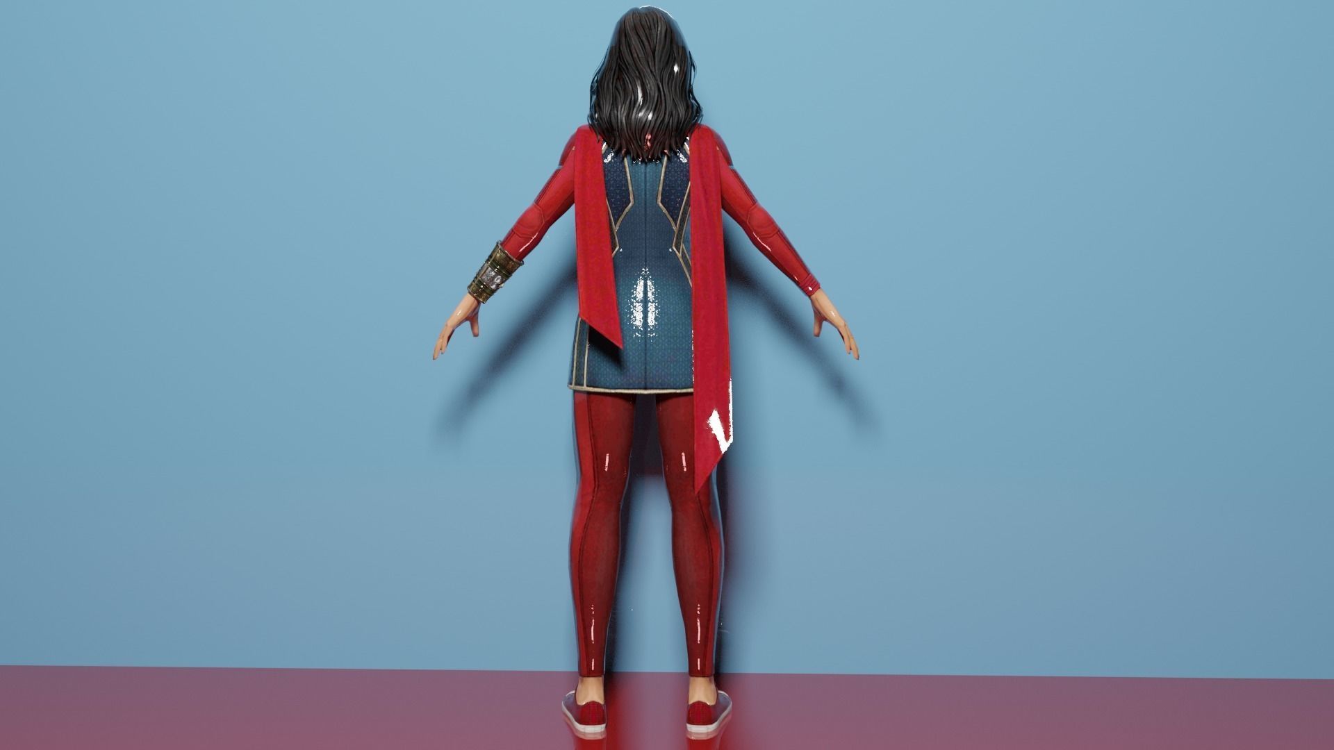 Ms Marvel 3D model rigged | CGTrader