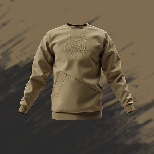 oversize bear sweatshirt 3D model | CGTrader