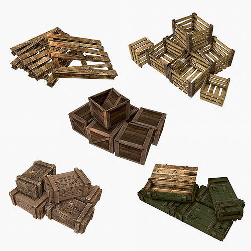 3D model Box Collection VR / AR / low-poly | CGTrader