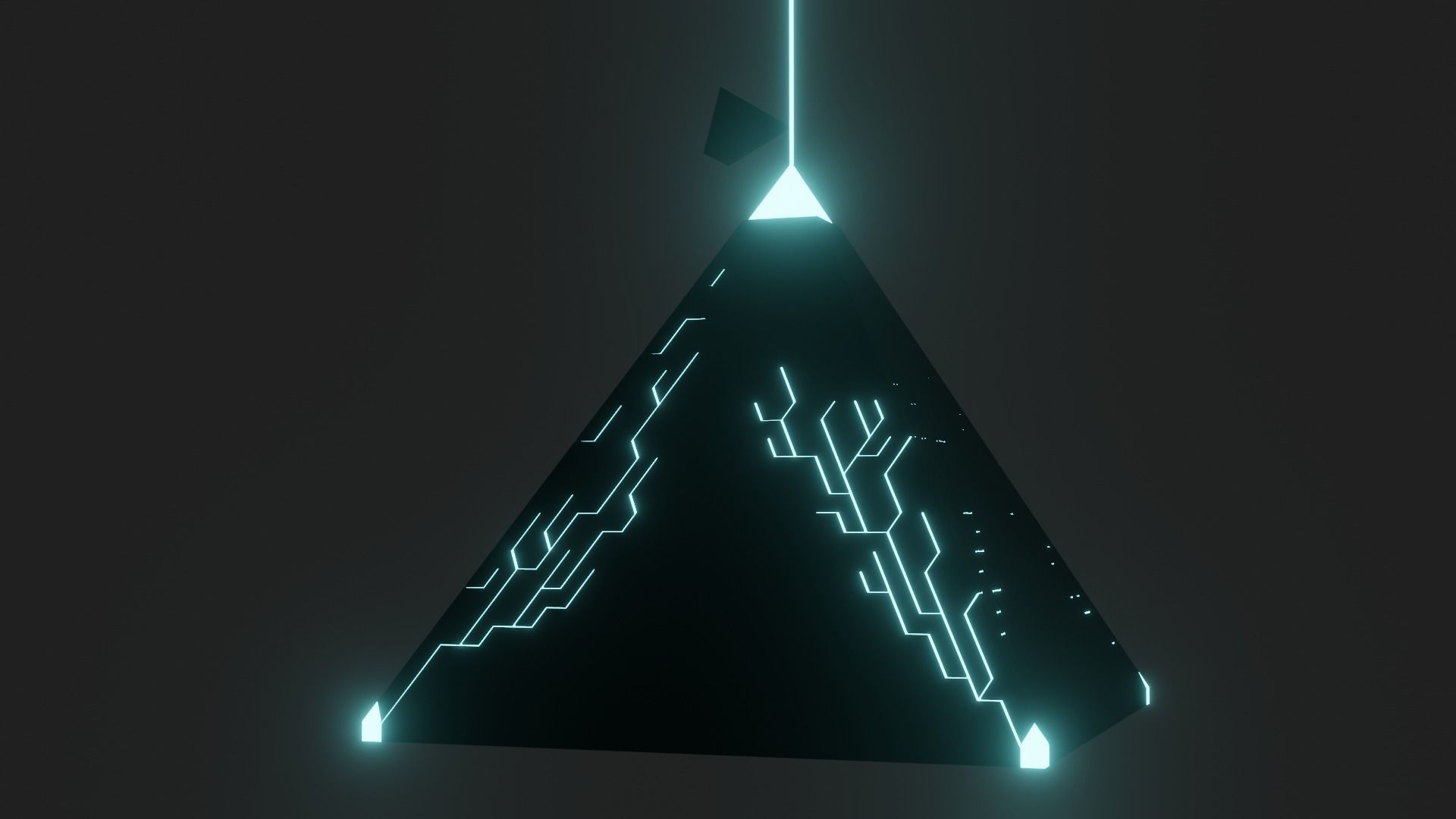 Light beam pyramids 3D model | CGTrader