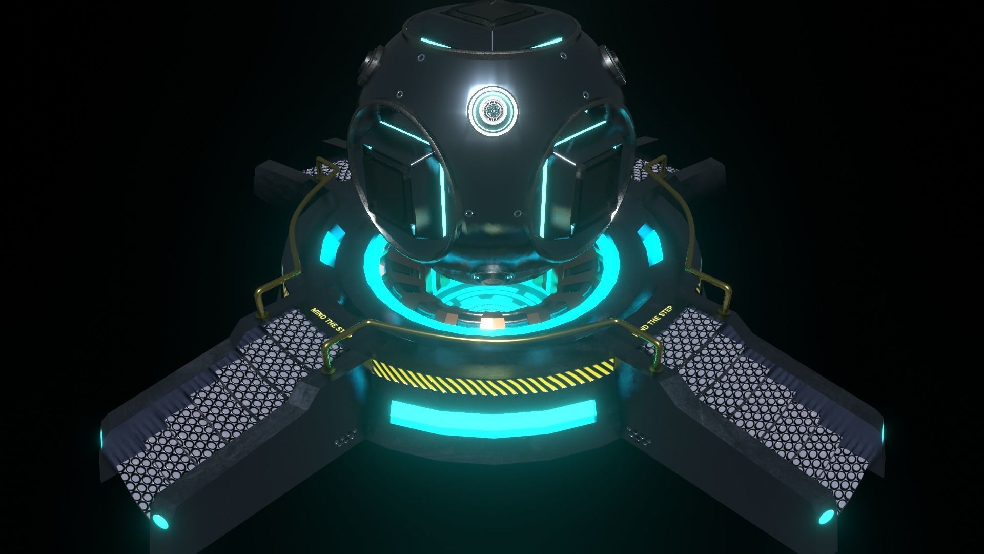 3D model Sci-Fi Reactor VR / AR / low-poly | CGTrader