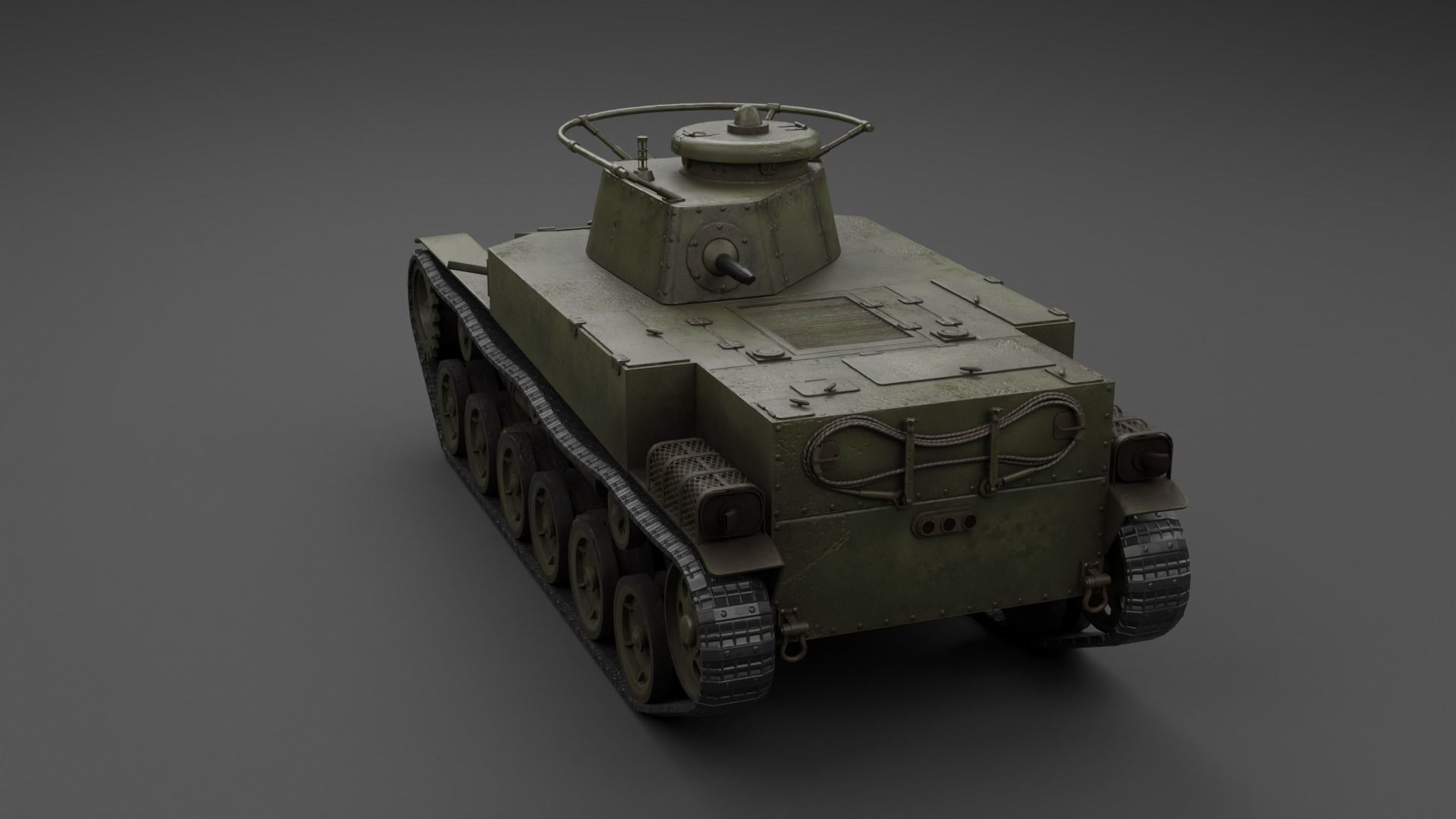 3D model Ka-Ho Flamethrower Tank VR / AR / low-poly | CGTrader