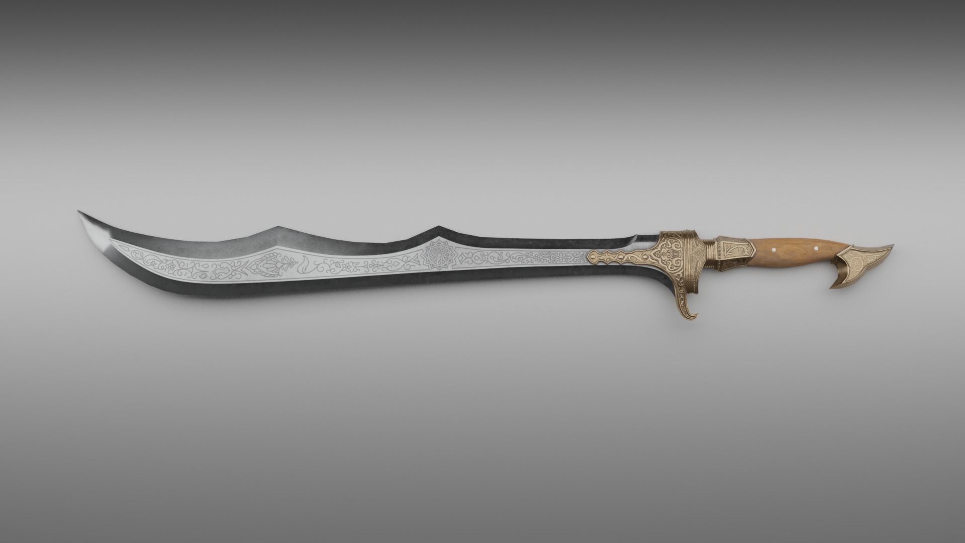3D model Assassins Creed Mirage - Basim sword VR / AR / low-poly | CGTrader