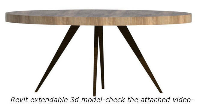 Carlo Dining Table 3D model rigged | CGTrader
