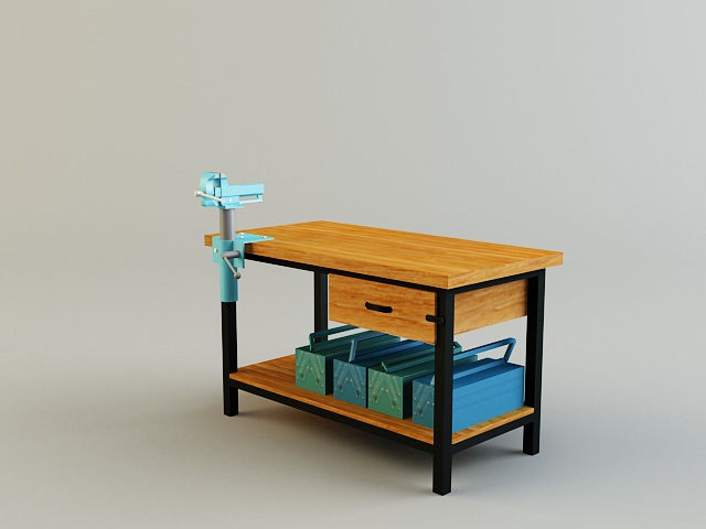 Work Bench 3D model | CGTrader