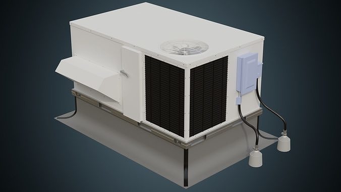 Rooftop AC Unit 6 Basic 3D model | CGTrader