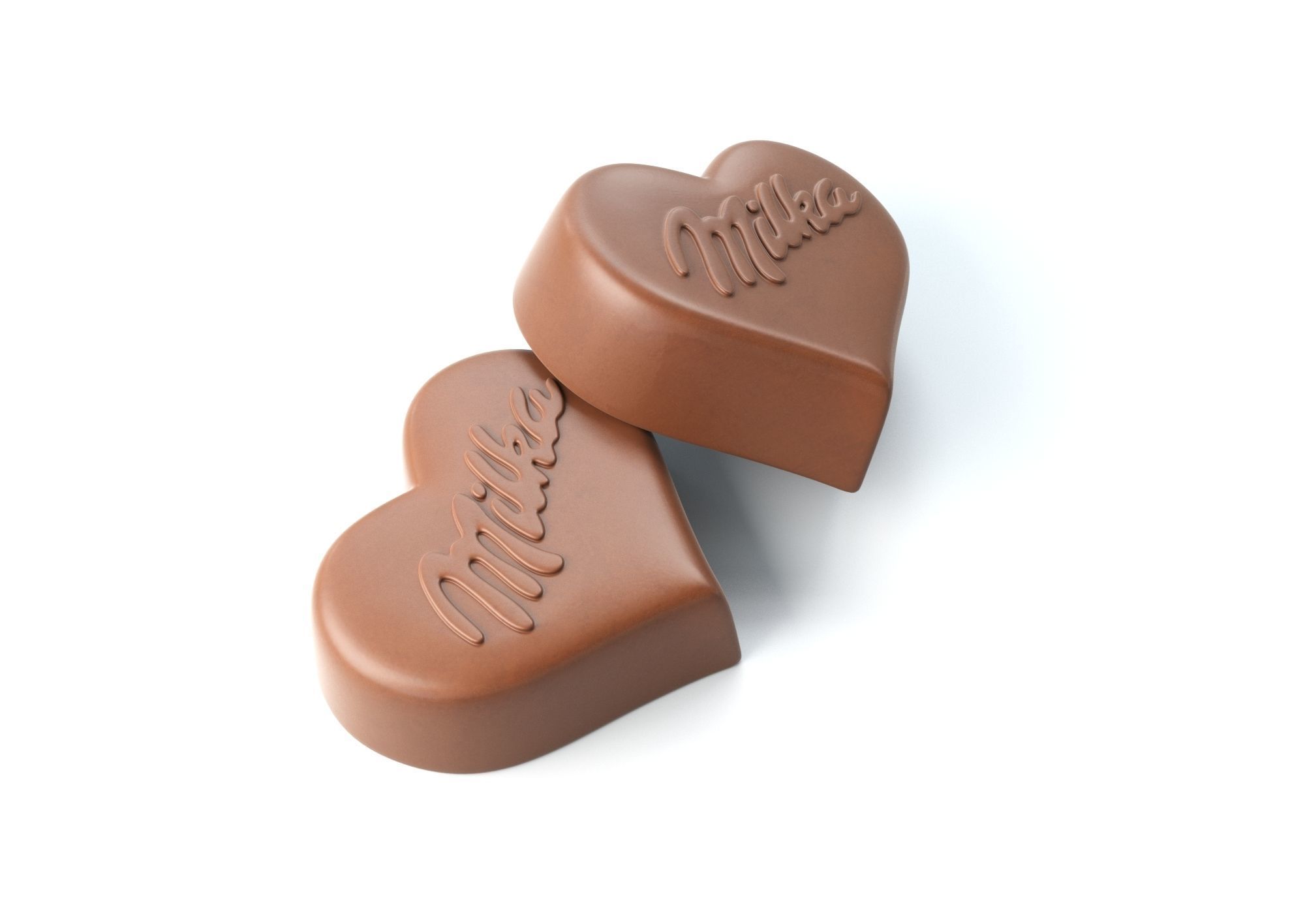 Milka Heart Love Chocolate Candy 3D model | CGTrader
