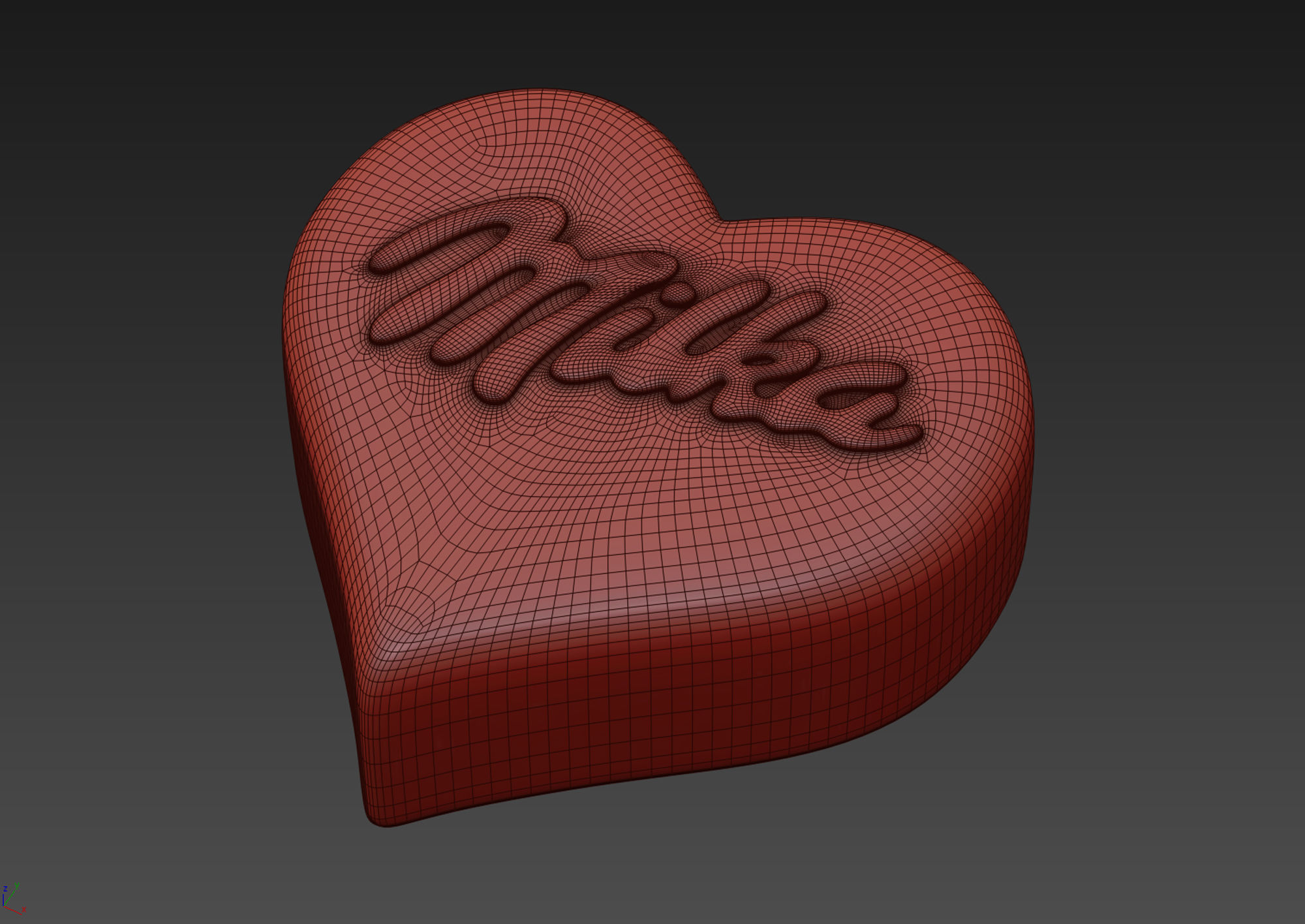Milka Heart Love Chocolate Candy 3D model | CGTrader