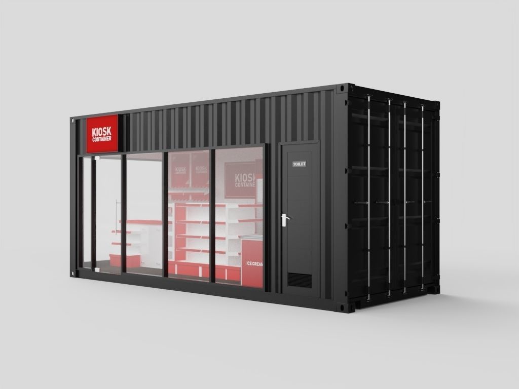Kiosk Container Design Ideas 3D model | CGTrader