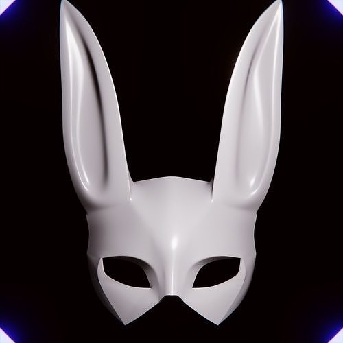 RABBIT MASK v1 3D model 3D printable | CGTrader