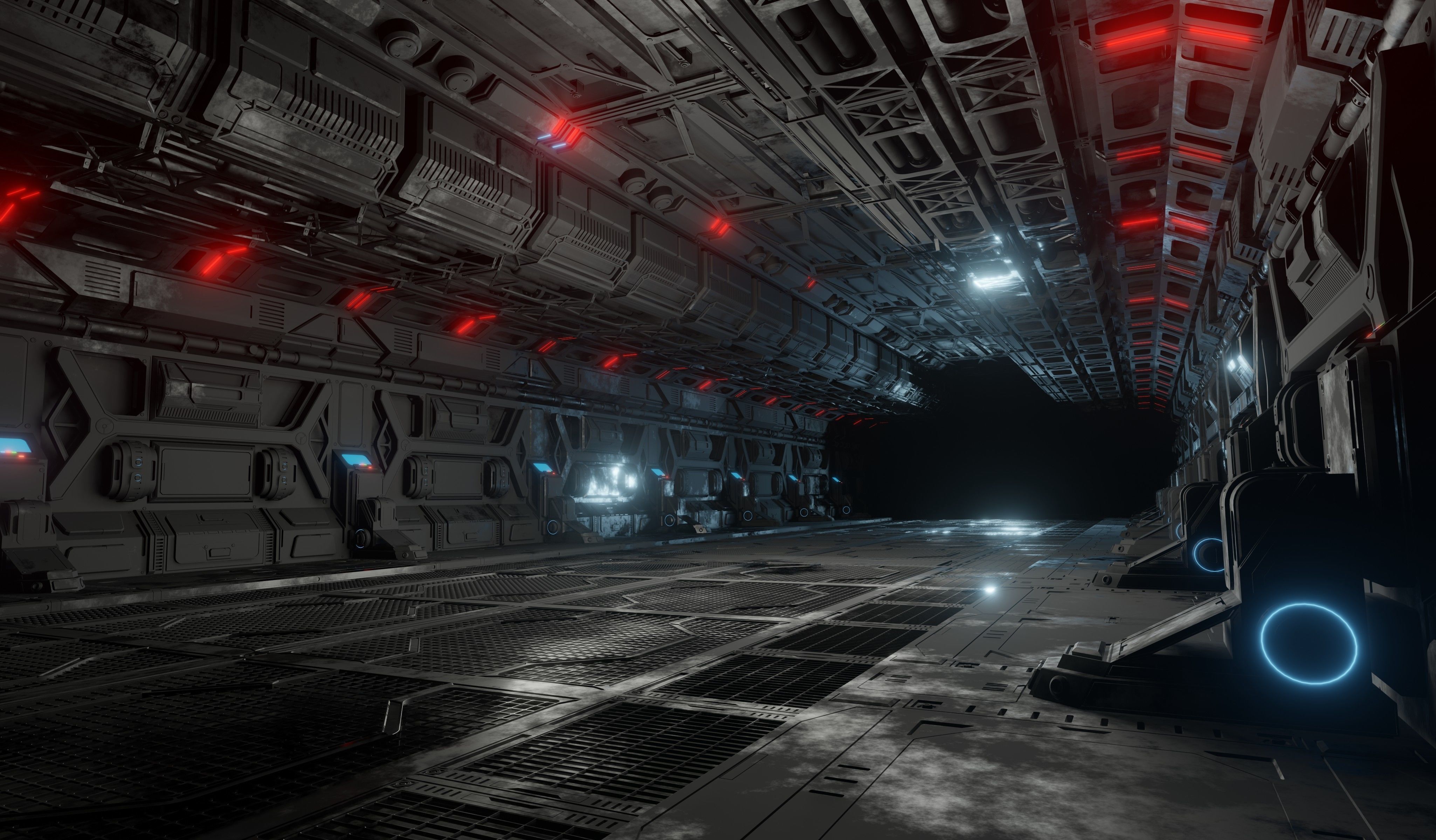 Sci-fi laboratory work room 3D model | CGTrader