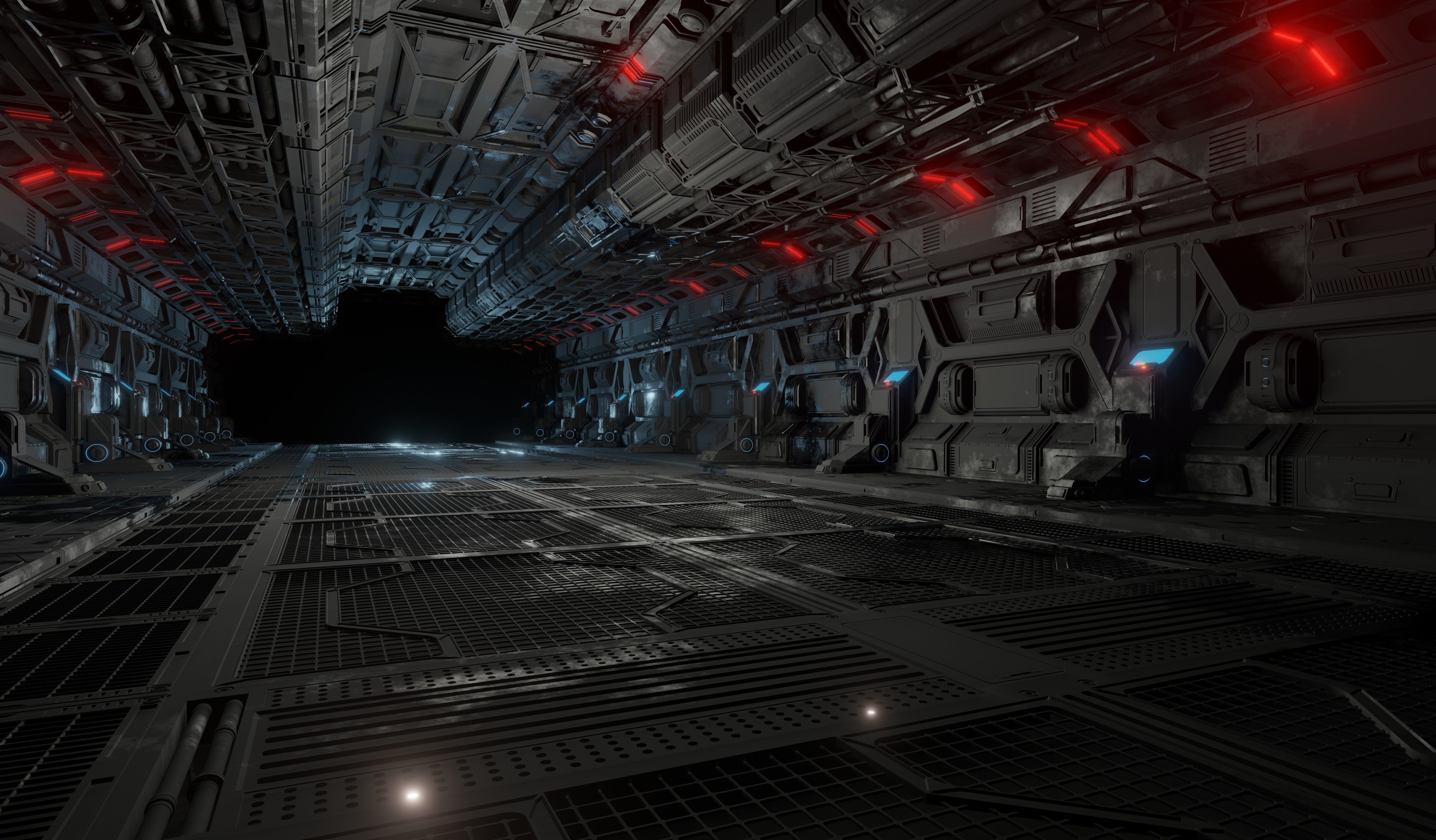 Sci-fi laboratory work room 3D model | CGTrader