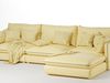 Unwind 4 Piece Reversible Sectional Sofa 3D model | CGTrader