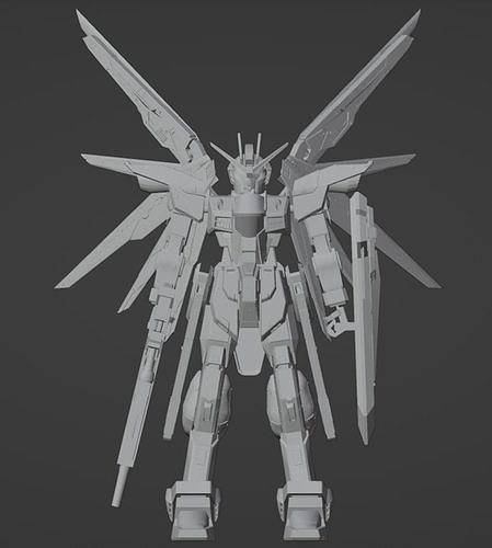 Gundam Freedom 3D 3D model 3D printable | CGTrader