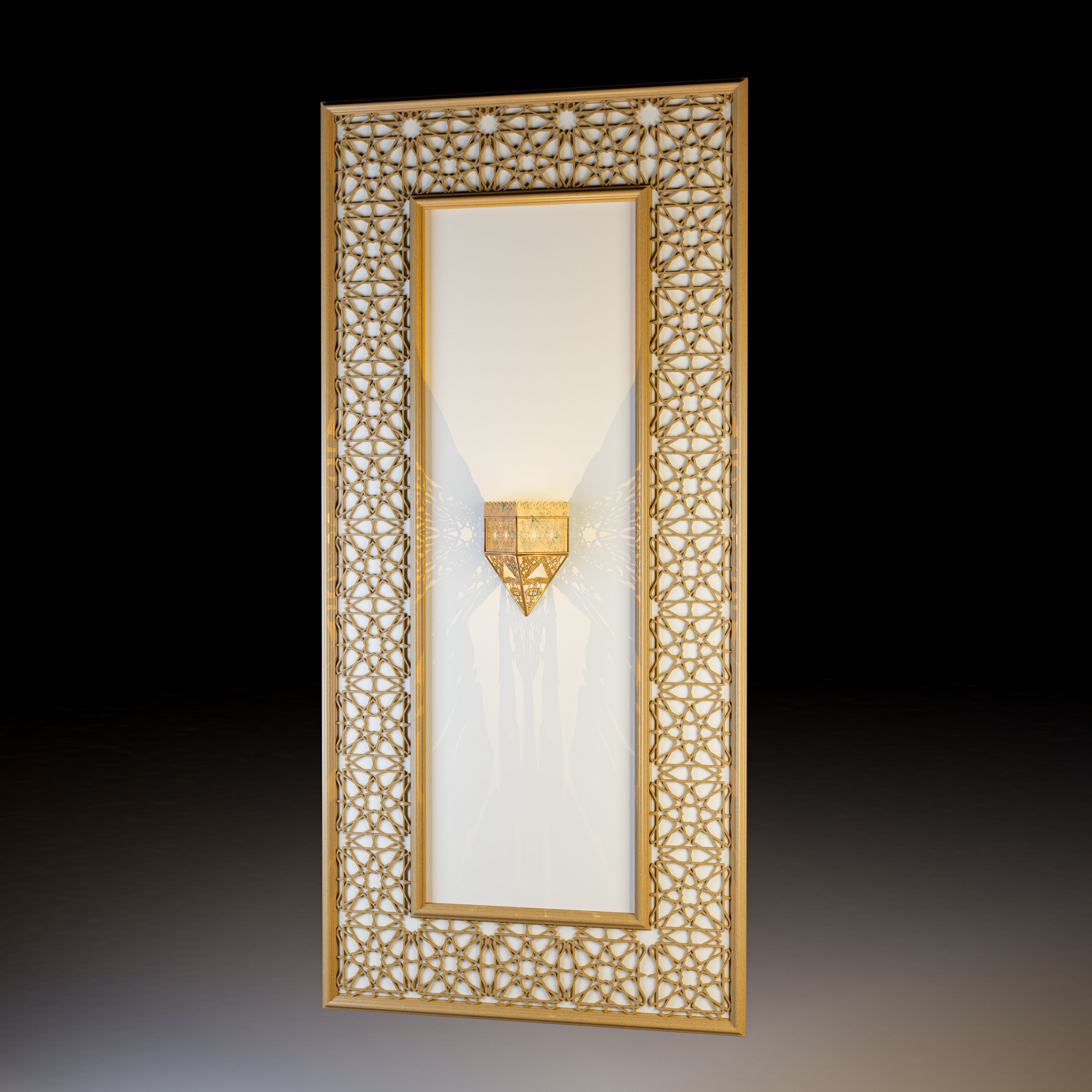 Moroccan islamic light wall 3D model | CGTrader