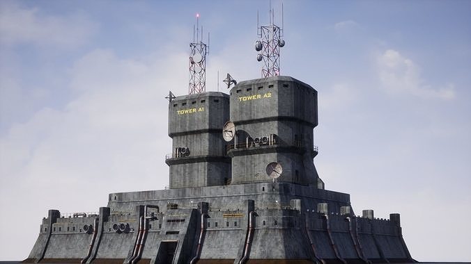 3D model Fortress Modular Game Environment VR / AR / low-poly | CGTrader