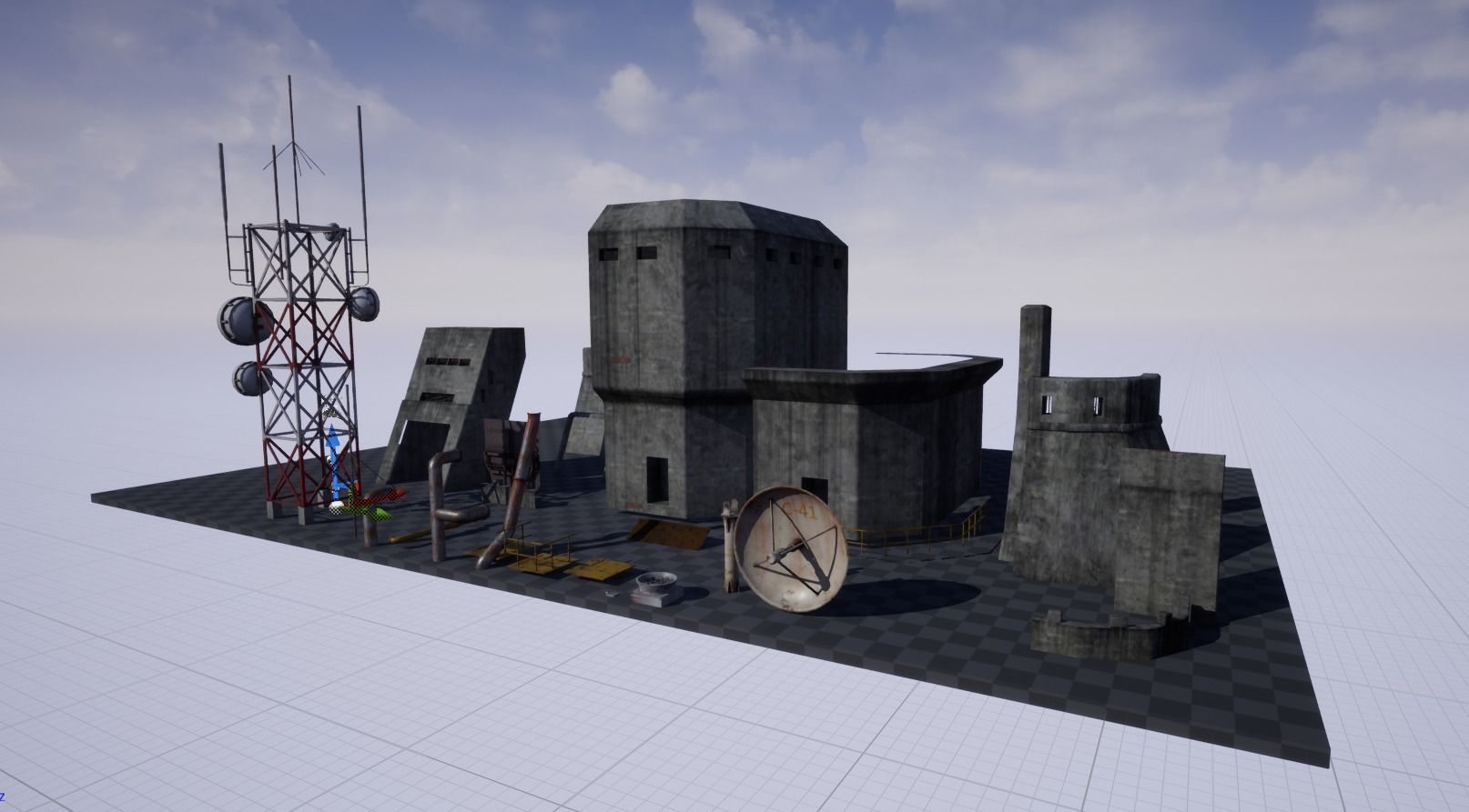 3D model Fortress Modular Game Environment VR / AR / low-poly | CGTrader