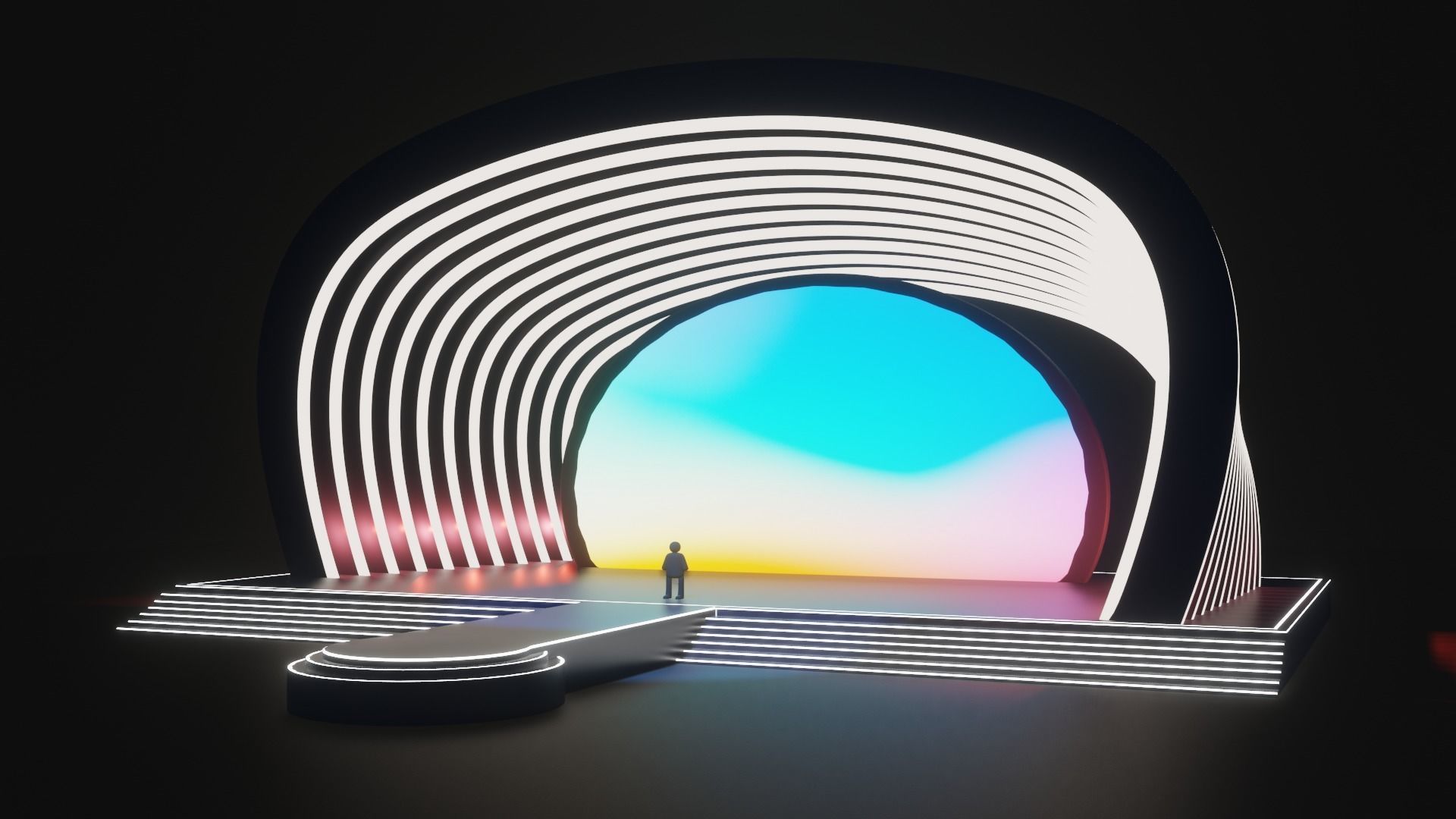 Entertainment Concert or Award Event Stage 3D model 3D model | CGTrader