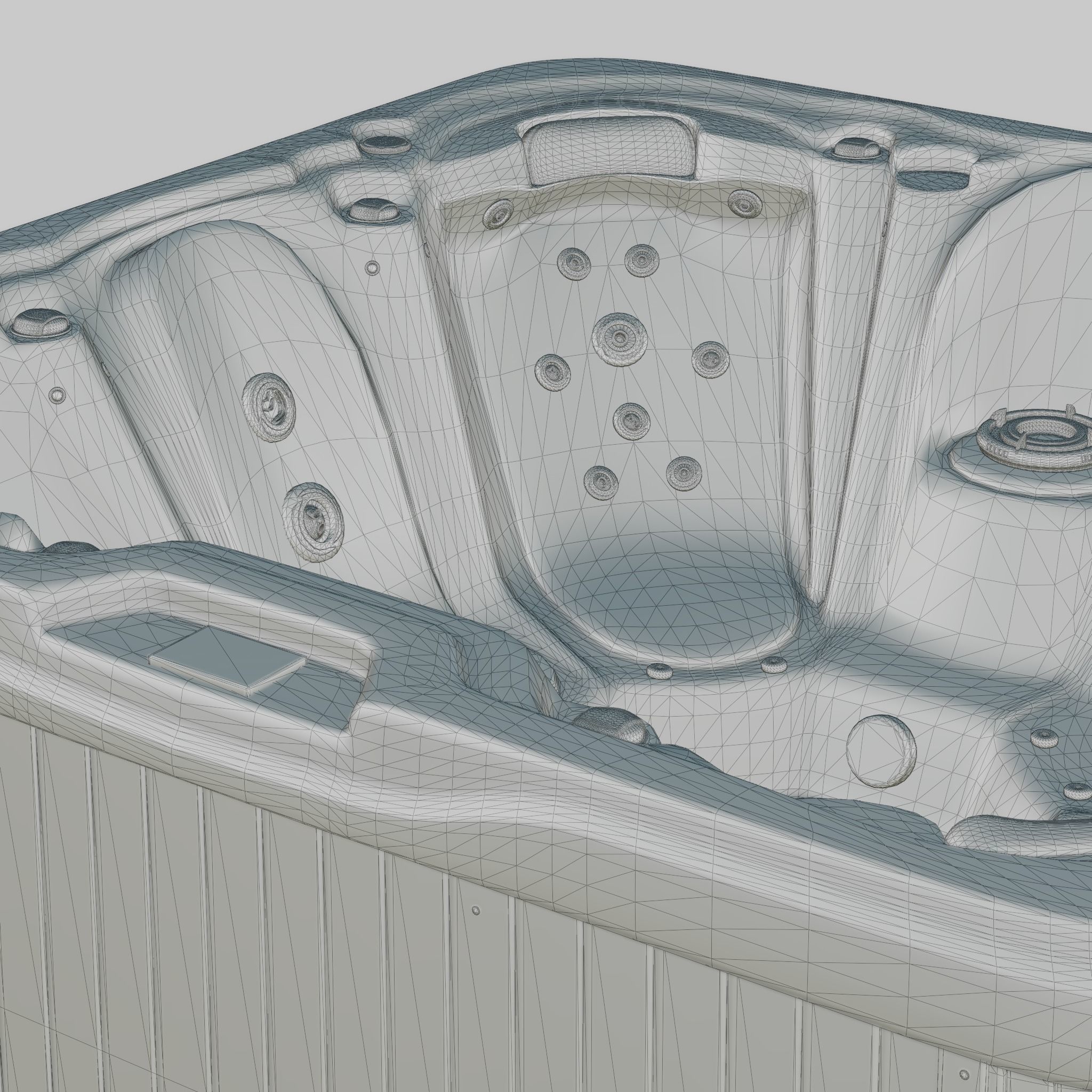 3D model 3D model of Hot Tub Jacuzzi MSPA Loen VR / AR / low-poly ...