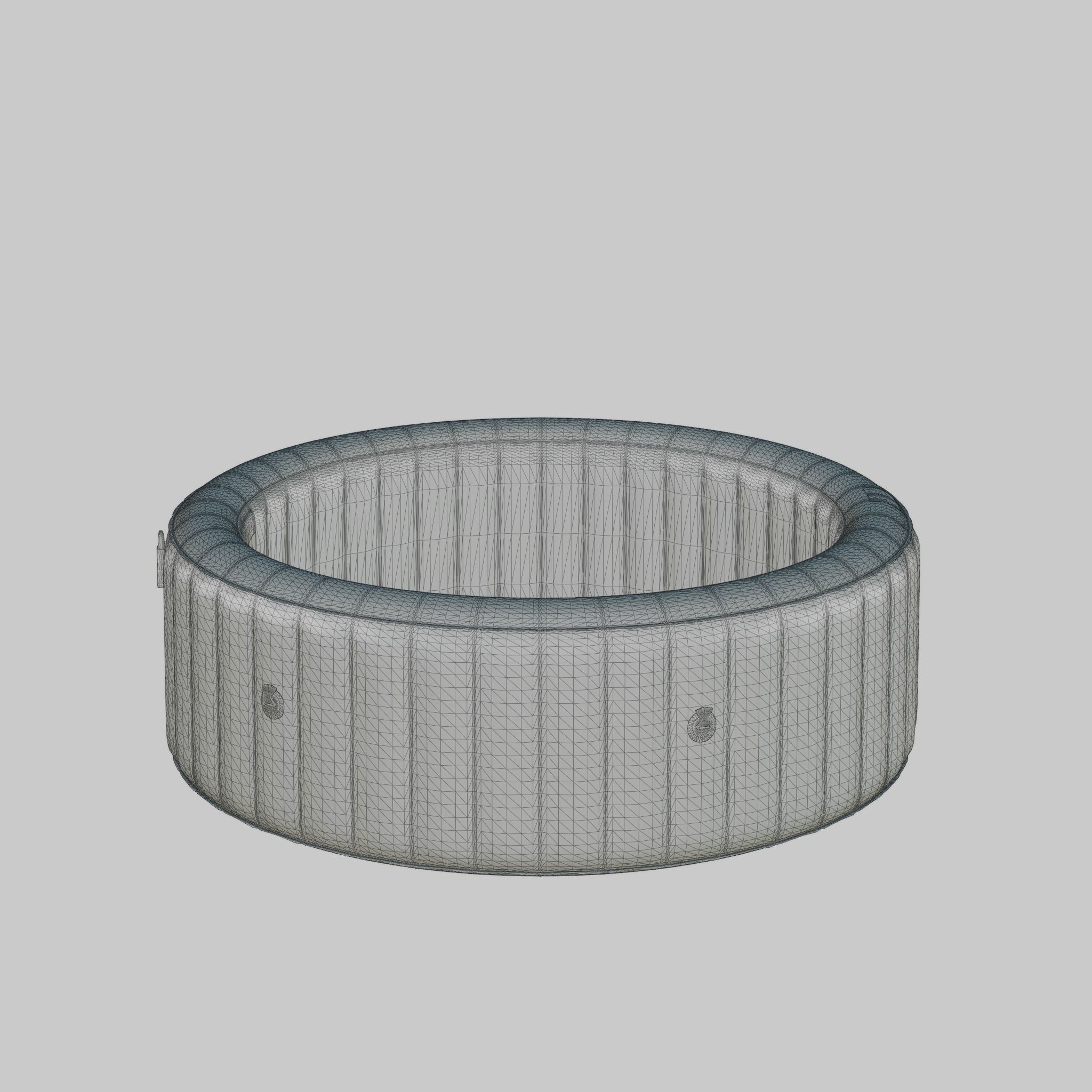 3D model 3D model of Hot Tub Jacuzzi MSPA Bergen 6p VR / AR / low-poly ...