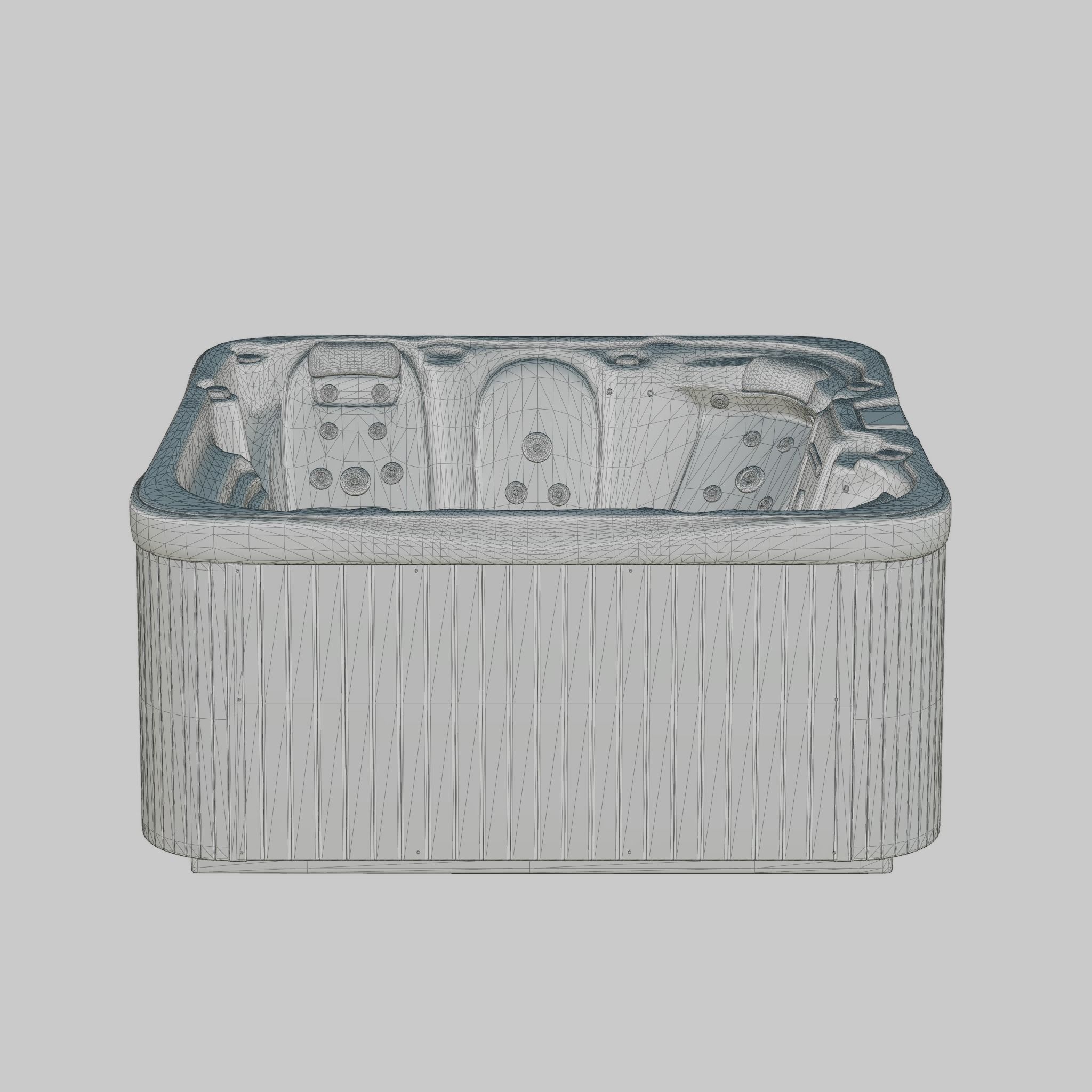 3D model 3D model of Hot Tub Jacuzzi MSPA Geiranger VR / AR / low-poly ...
