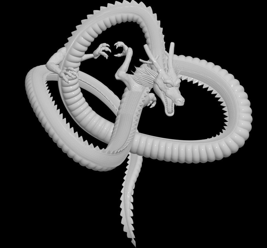 Dragon ball shenlong statue 3D print 3D model 3D printable | CGTrader