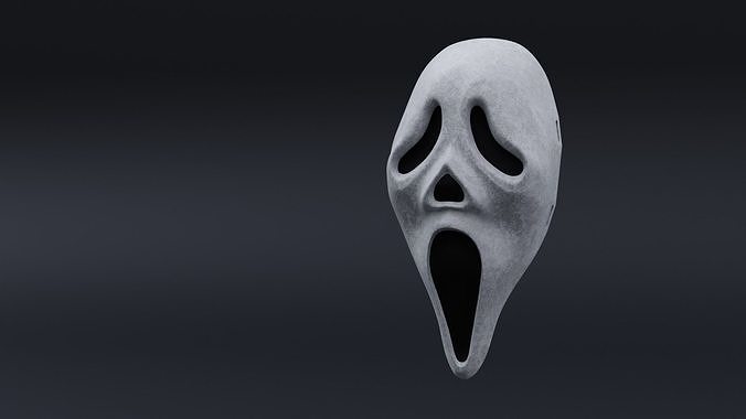 3D model Ghostface mask VR / AR / low-poly | CGTrader