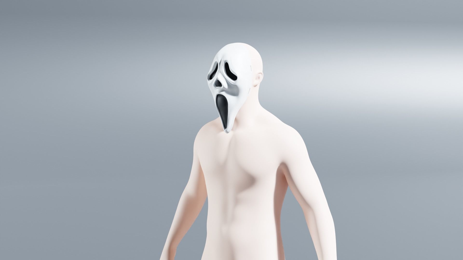 3D model Ghostface mask VR / AR / low-poly | CGTrader