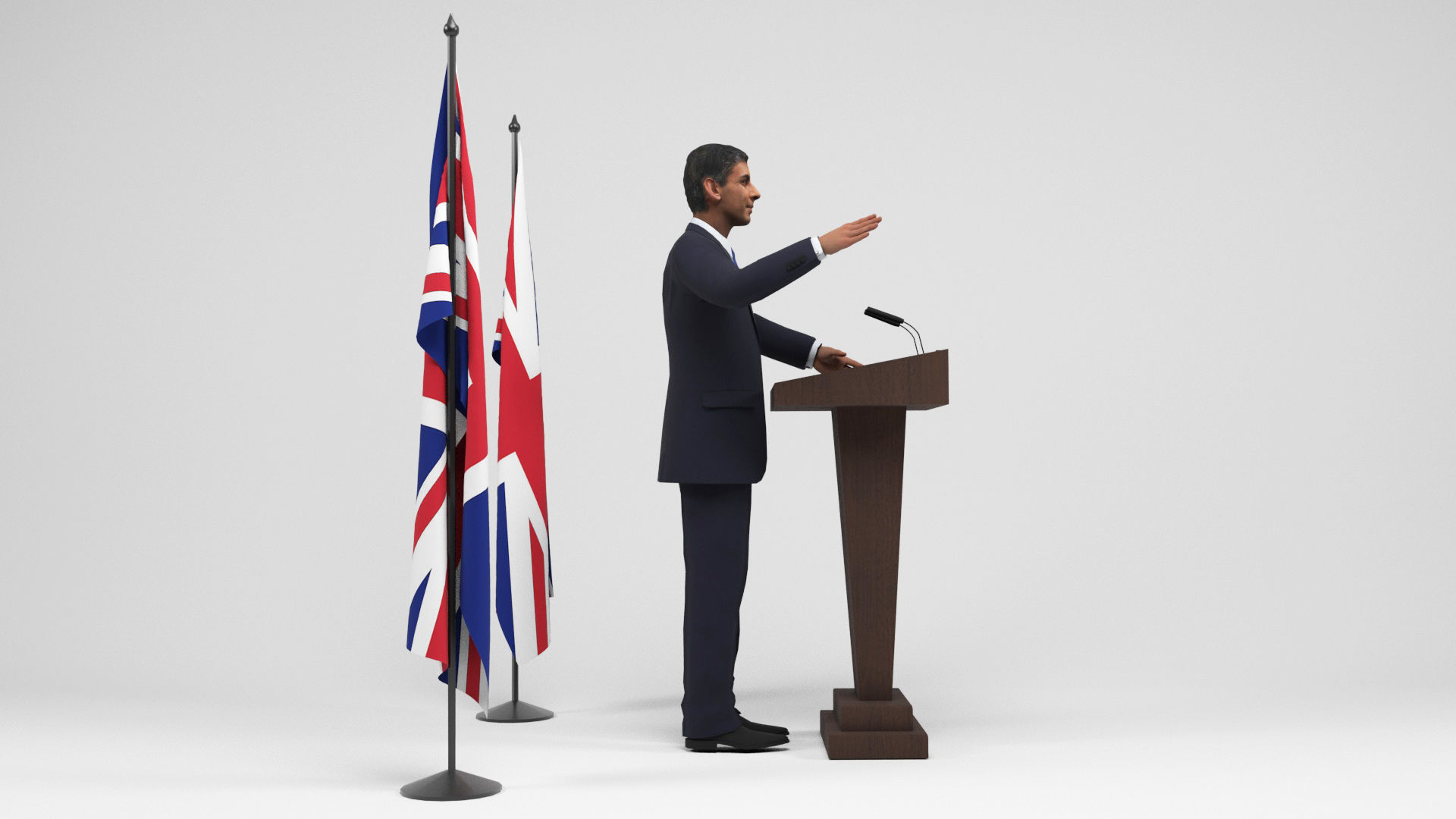 3D model Rishi Sunak VR / AR / low-poly | CGTrader