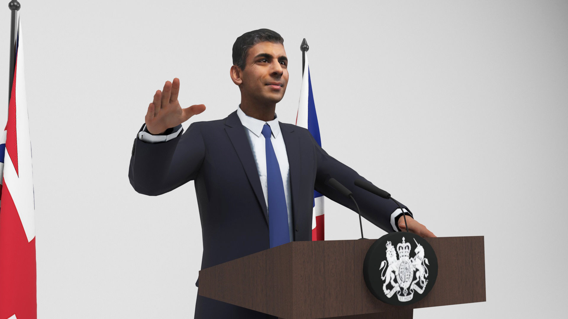 3D model Rishi Sunak VR / AR / low-poly | CGTrader