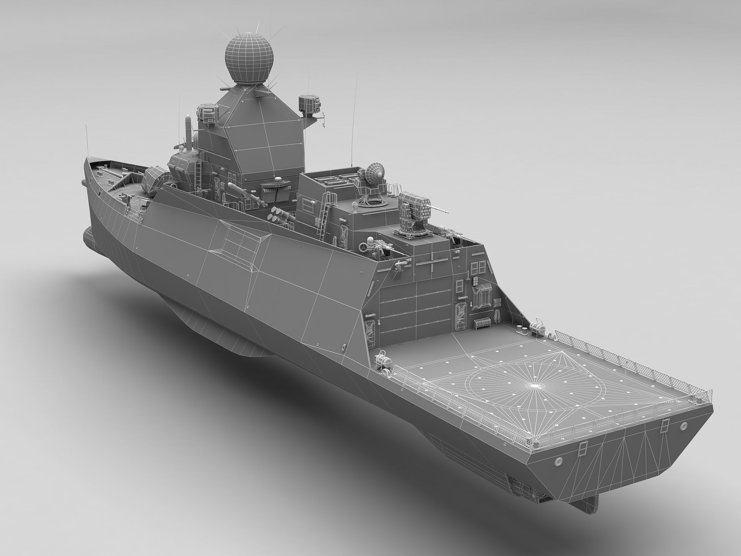 Corvette Class Ship 3D model | CGTrader