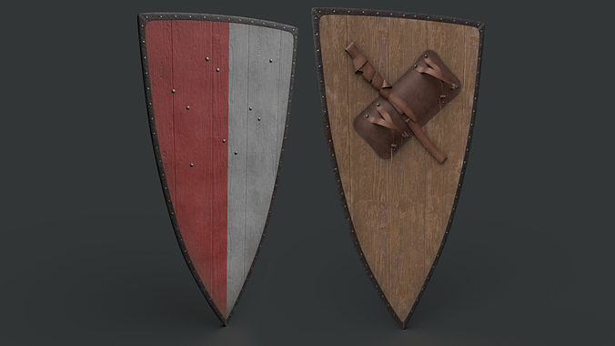 Medieval Kite Shield 3D model | CGTrader