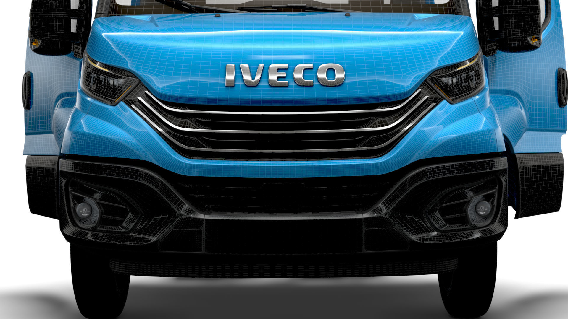 Iveco Daily Single Cab HQ Interior L4 Chassis 2023 3D model | CGTrader