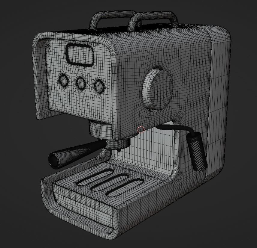 Coffee machine High Poly 3D model | CGTrader