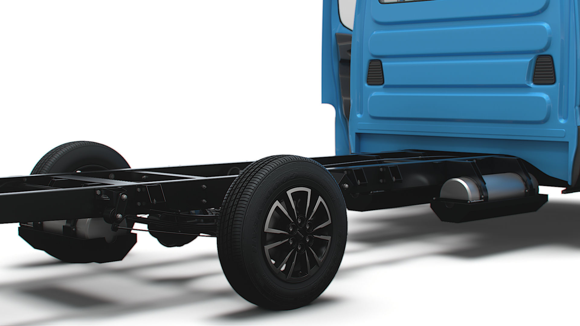 Iveco Daily Single Cab HQ Interior L3 Chassis 2023 3D model | CGTrader