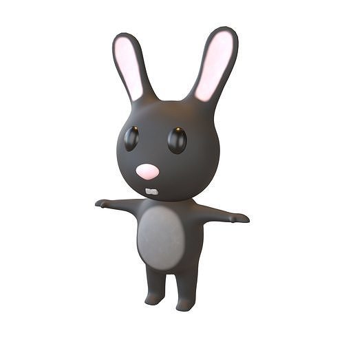 3D model Cartoon Animals Rabbit Character v1 006 VR / AR / low-poly ...